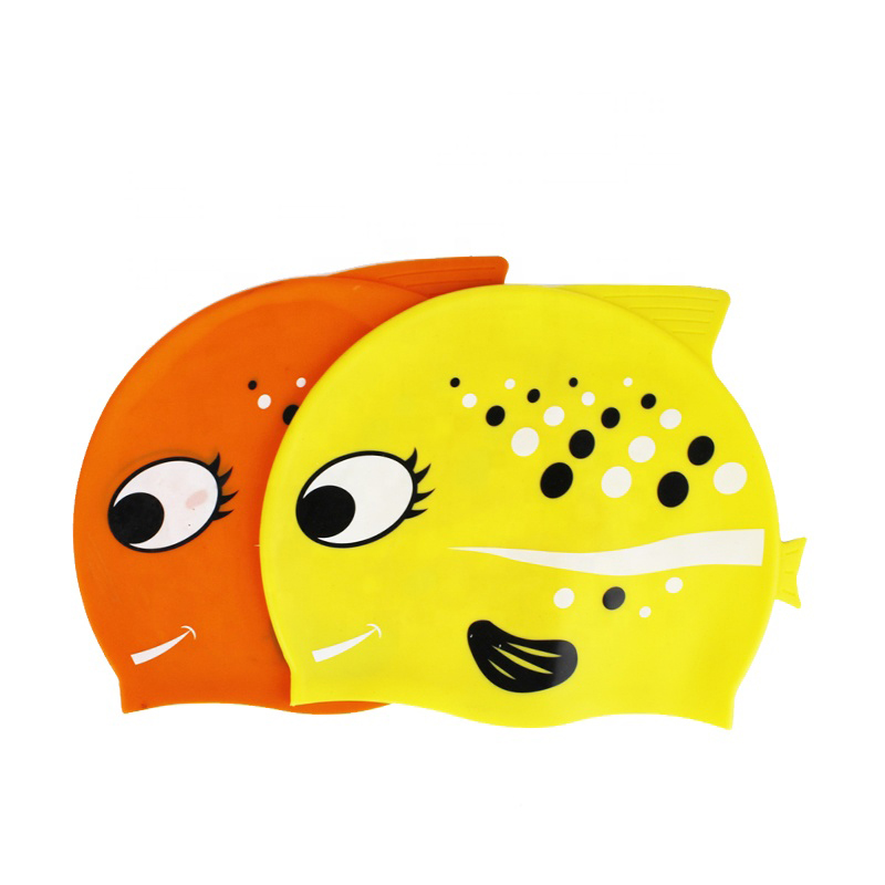 Custom Silicone Fish Swim Caps,Swim caps