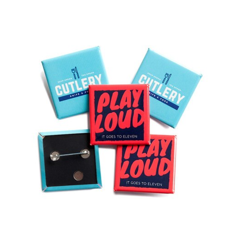 Square Button Badges,Button Badges