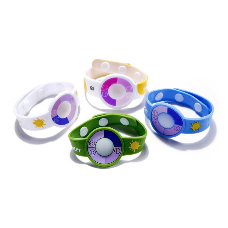 UV Sensor Wristbands,Silicone bands