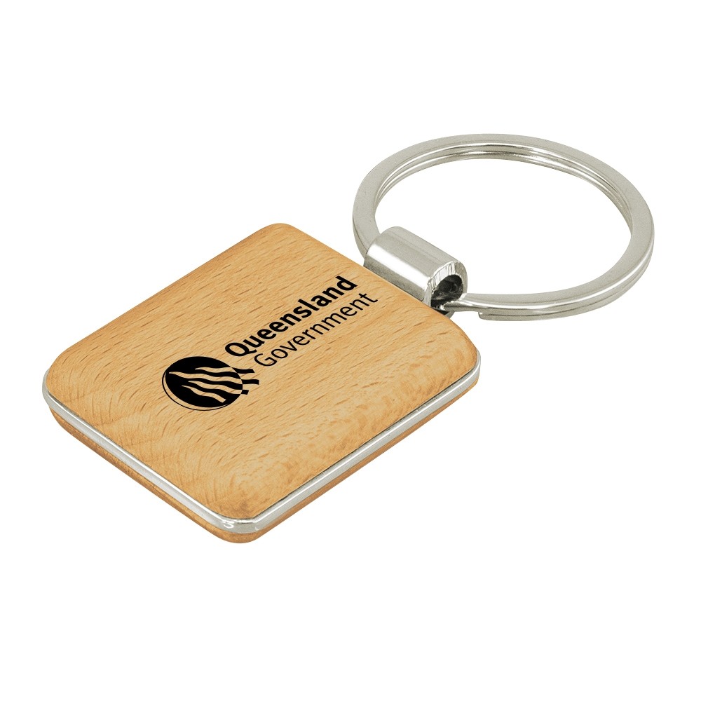 Square Wooden Keychain,Wooden Keyrings