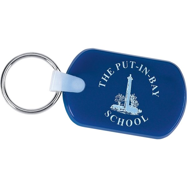 PVC Keyrings Rounded Rectangle,Plastic Keyrings