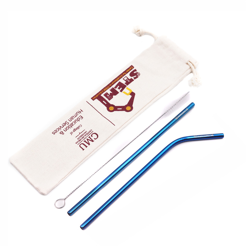 Stainless Steel 3 Piece Straw Set,Straws